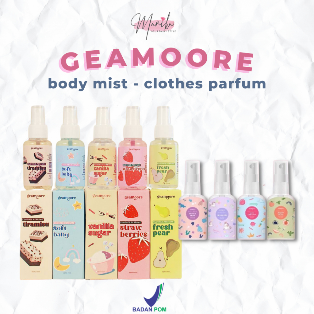 Jual Geamoore Body Mist / Hijab parfume shimmer mist / clothes parfum ...