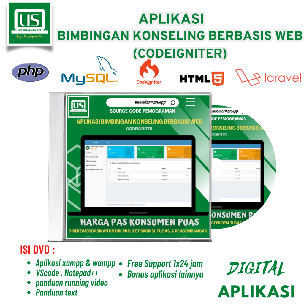 Jual Aplikasi Bimbingan Konseling Berbasis Web (Codeigniter) | Shopee Indonesia