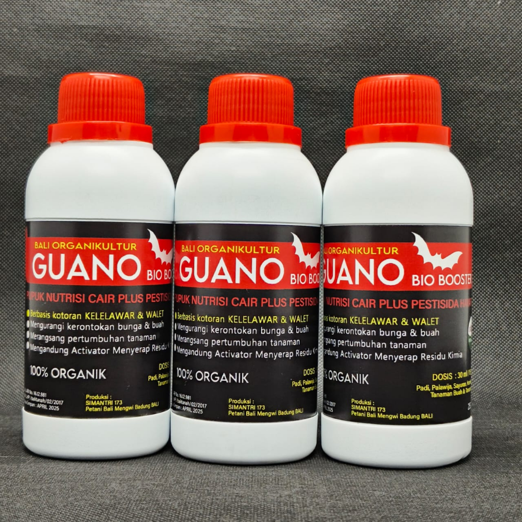 Jual PUPUK ORGANIK CAIR GUANO BIO BOOSTER 250ML POC KOTORAN KEKELAWAR ...