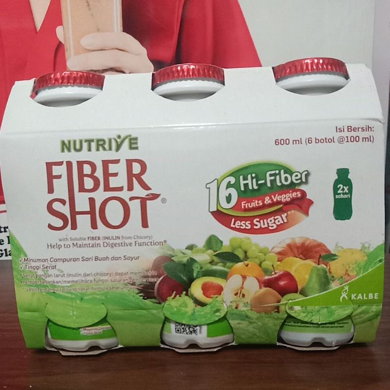 Jual Nutrive Fiber Shot per Box isi 6 Botol 100 ML | Shopee Indonesia
