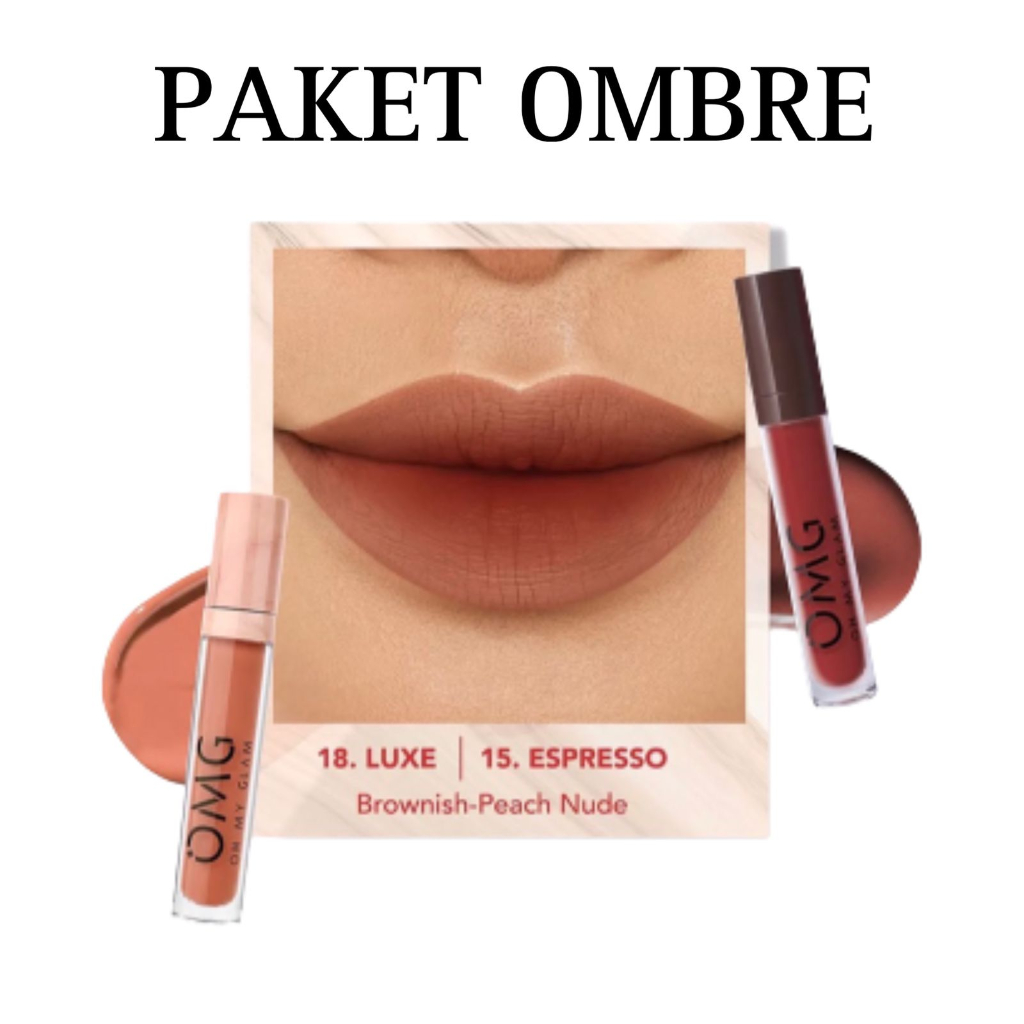 Jual *Galerybeautysemarang* Paket Ombre Lips OMG | Lipcream OMG Ombre Coffee Edition| Lipcream ...