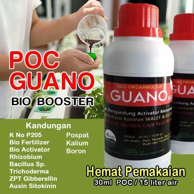 Jual PUPUK ORGANIK CAIR GUANO BIO BOOSTER POC KOTORAN KEKELAWAR DAN ...