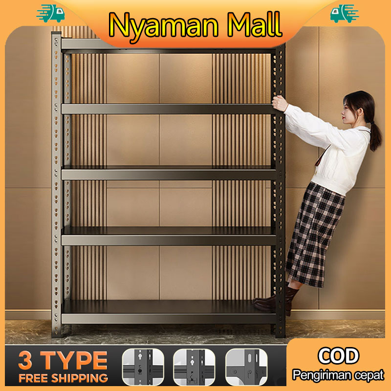 Jual Rak 3/4/5/6 Susun Rak Besi Siku Lubang Rak Gudang Rak Buku ...
