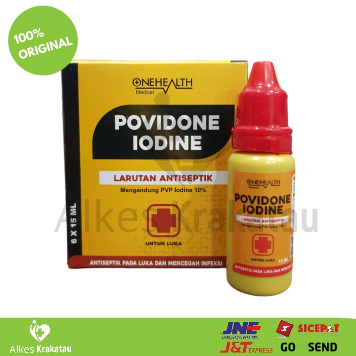 Jual Povidone Iodine 15ml OneHealth / Betadine Rawat Luka 15 ml One ...