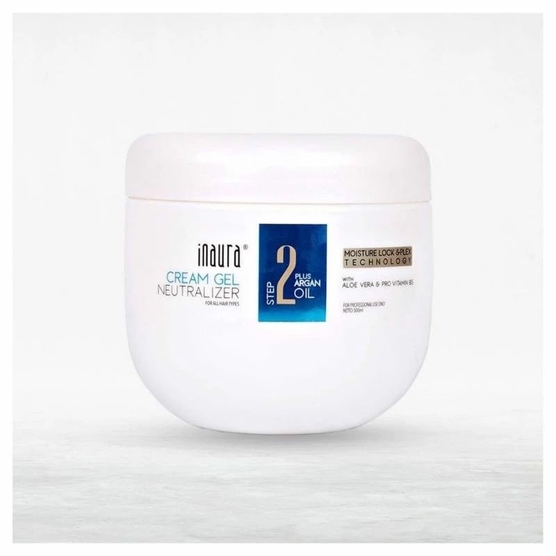 Jual INAURA Cream Gel Neutralizer Step 2 Plus Argan Oil | Rebonding ...