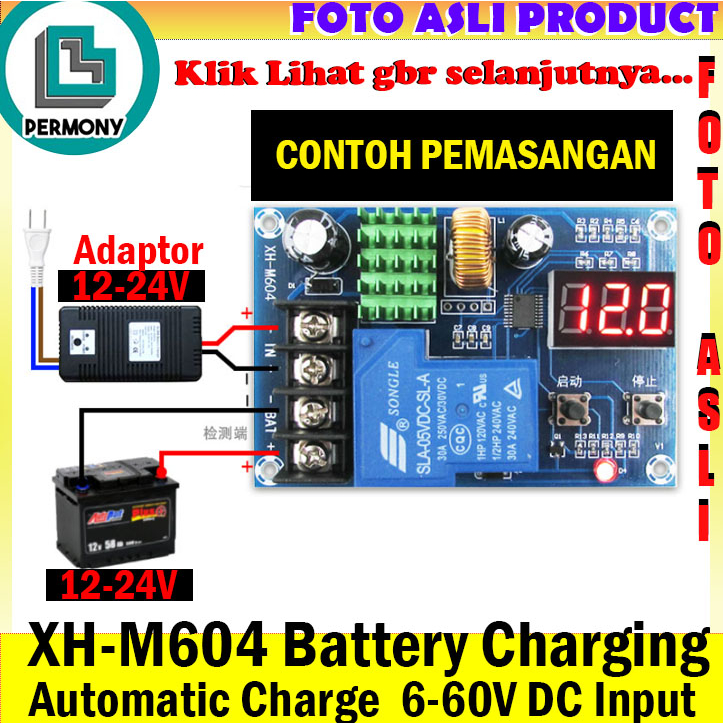 Jual XH-M634 charging automatic XHM634 charge otomatis aki baterry module | Shopee Indonesia