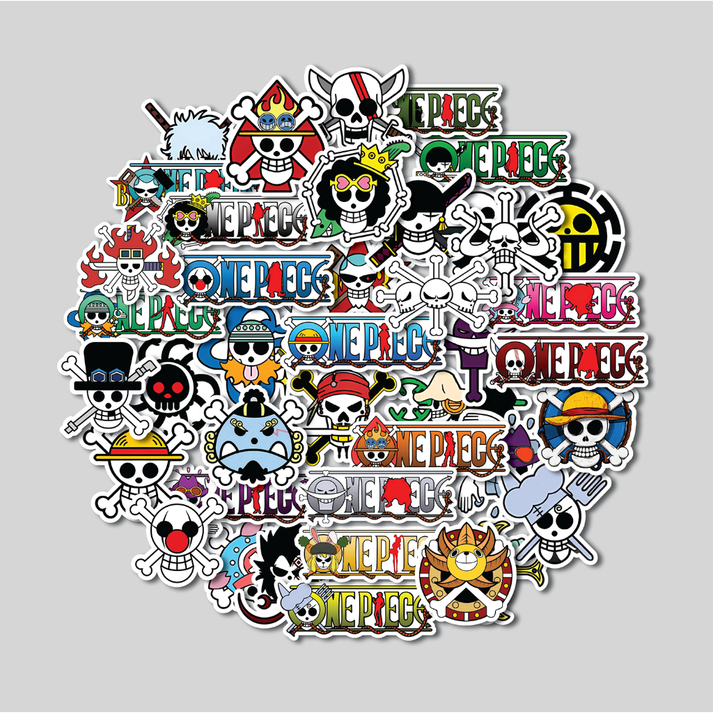 Jual STICKER PACK ONE PIECE FLAG ICON | STICKER TUMBLER | STIKER LAPTOP ...