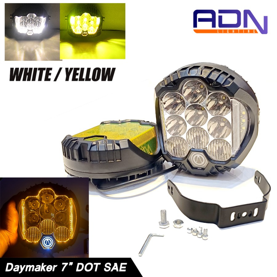 Jual LED TEMBAK DAYMAKER DOT SAE 7 INCH LED MOTOR HARLEY LED JEEP ...