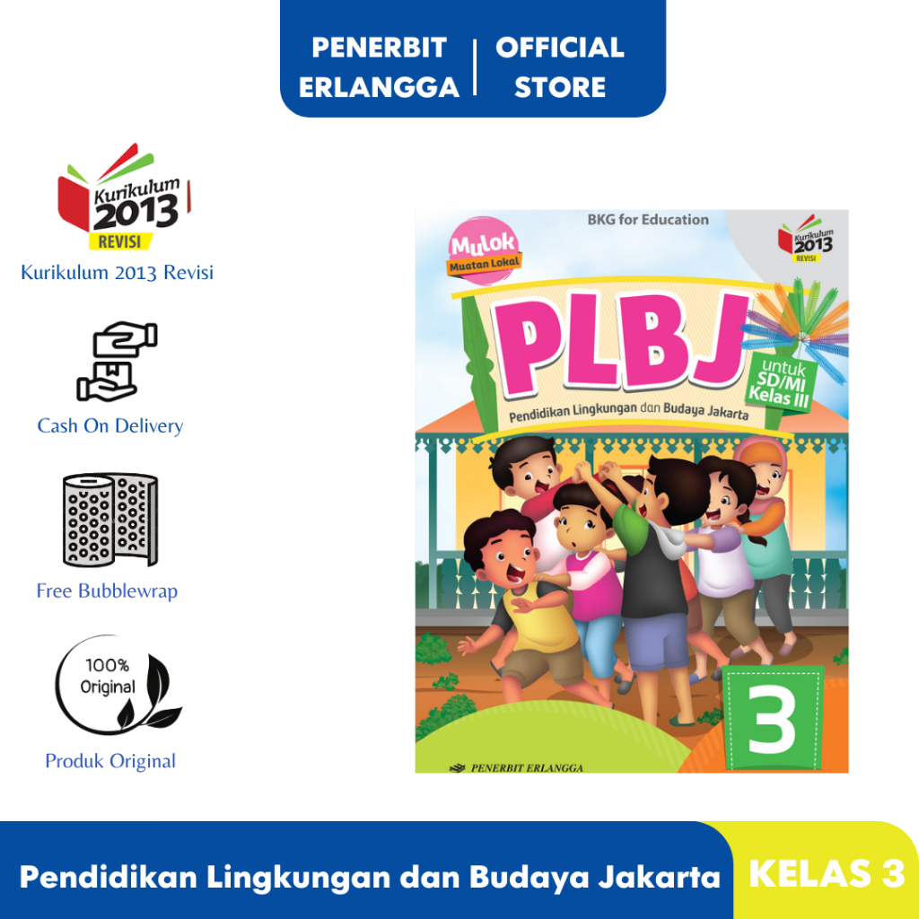 Jual [Erlangga Official] Pendidikan Lingkungan & Budaya Jakarta (Plbj ...