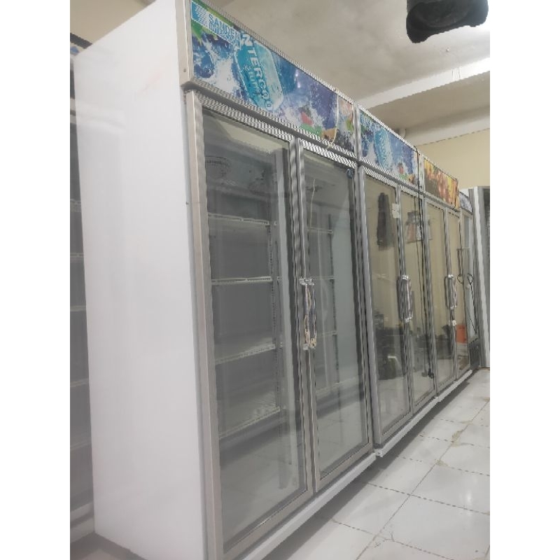 Jual SHOWCASE 2 PINTU SANDEN INTERCOOL( SECOND) | Shopee Indonesia