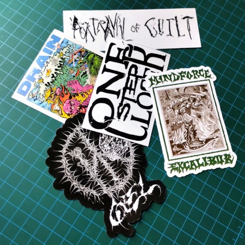Jual Sticker Pack Band Hardcore Mindforce Portrayal Of Guilt Gel Drain ...