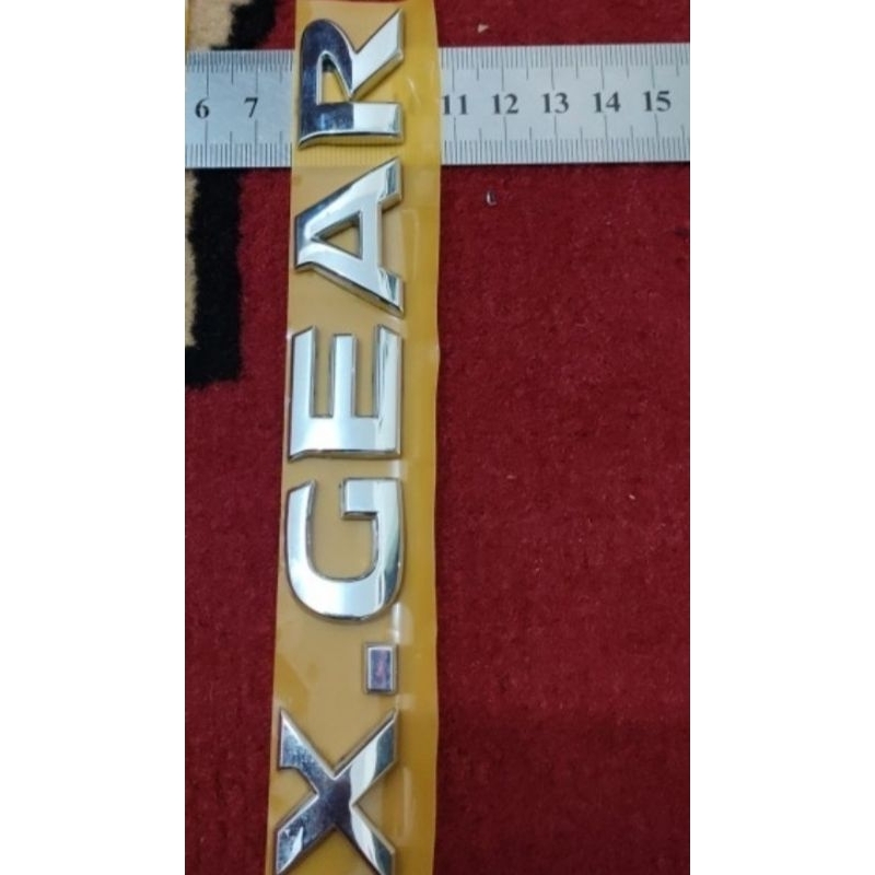 Jual emblem tulisan X-GEAR original Nisan | Shopee Indonesia
