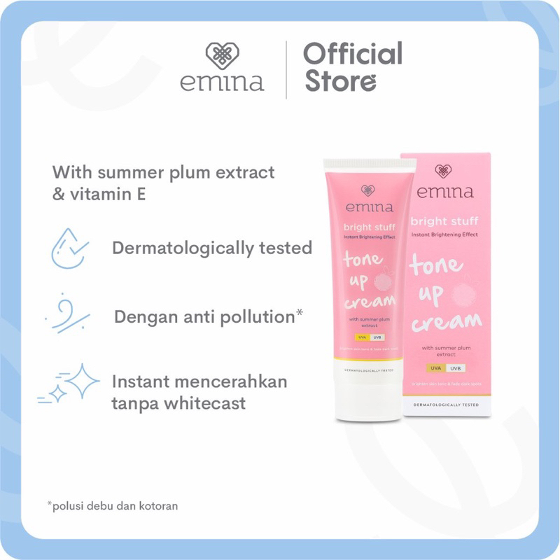 Jual EMINA BRIGHT STUFF TONE UP CREAM 20ml | Shopee Indonesia