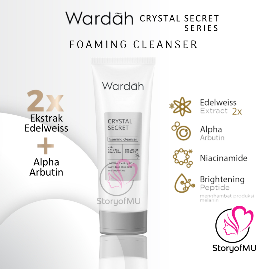 Jual WARDAH Crystal Secret - Foaming Cleanser 100ml / Pencuci Muka ...