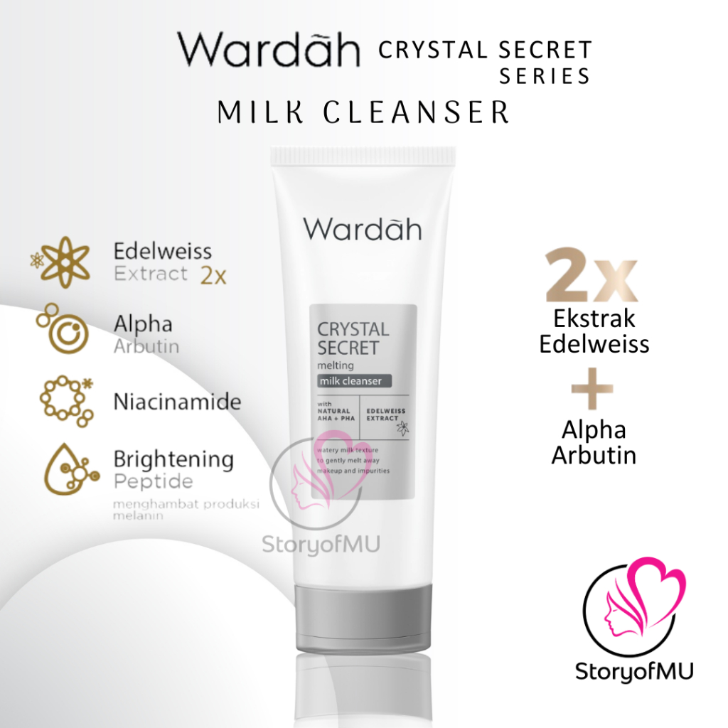 Jual WARDAH Crystal Secret - Melting Milk Cleanser 100ml / Milk ...