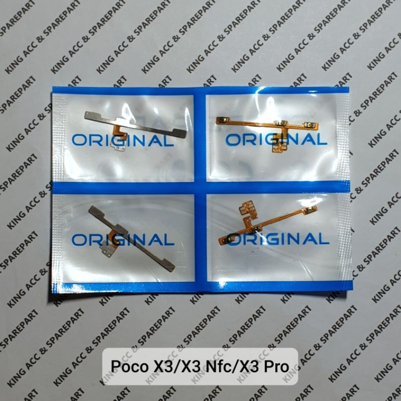 Jual FLEXIBEL FLEXIBLE FLEKSIBEL POCOPHONE X3 POCO X3 / X3 NFC ON OF OFF VOL VOLUME ORIGINAL ...