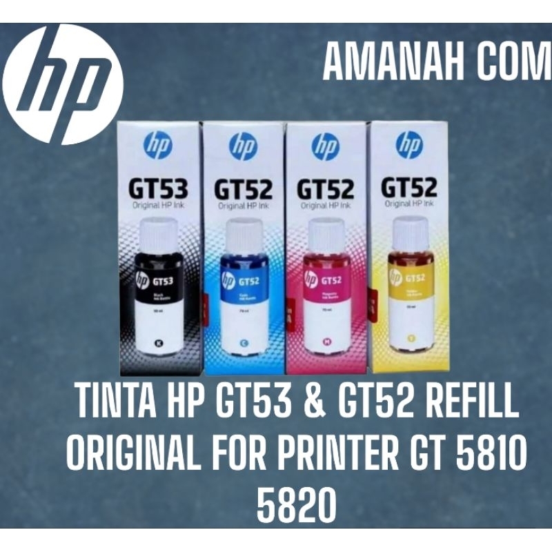 Jual 1SET TINTA HP GT52 & GT53 REFILL ORIGINAL FOR PRINTER TANK 315 415 ...