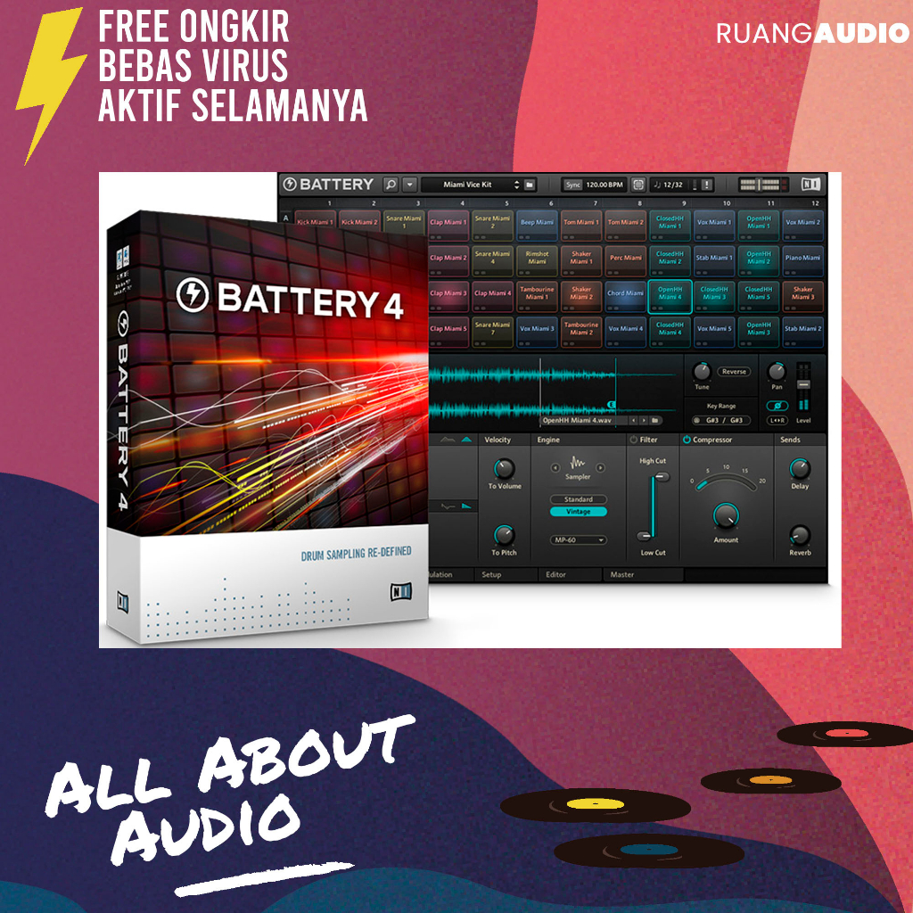 Jual Native Instruments Battery v4.3.0 + Factory Library ( Full ...