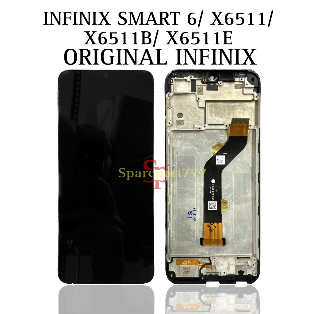 Jual ORI INFINIX - Lcd Touchscreen Fullset Plus Frame Infinix Smart 6 ...