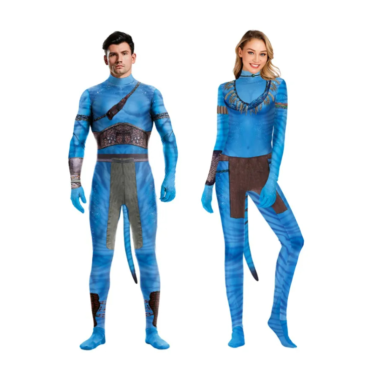 Jual Avatar 2 Jake Cosplay Anime Halloween Costume for Woman Man Adult ...
