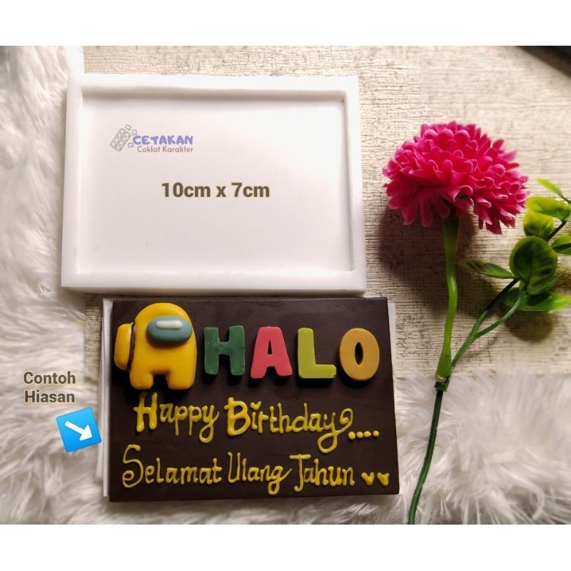 Jual Cetakan Coklat hias ucapan /topper ucapan cake / hias ucapan cake ...