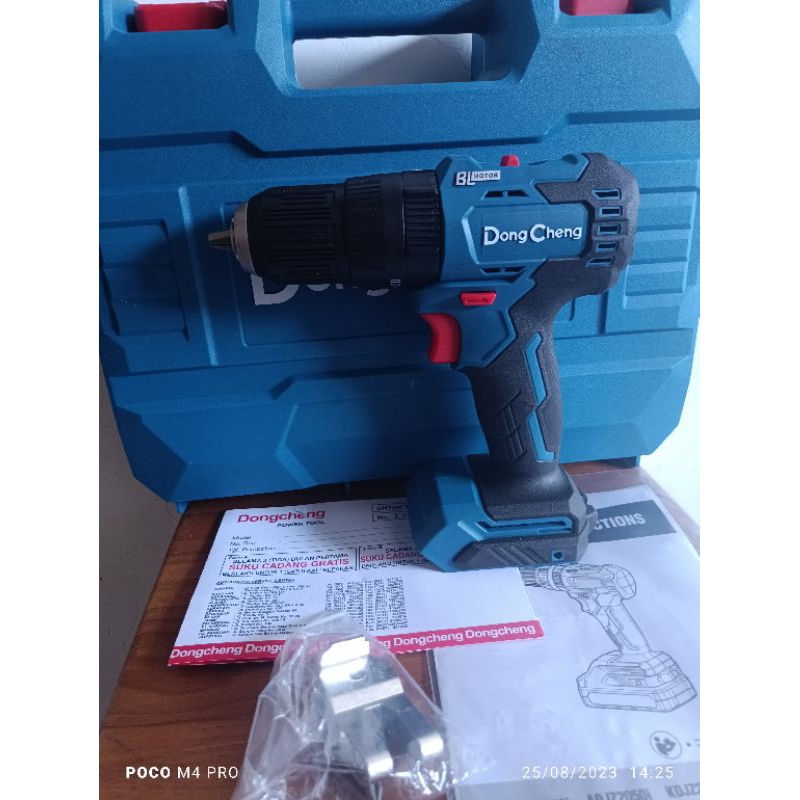 Jual Bor Cordless Impact Drill 13mm 20Volt DongCheng Mesin Bor Tembok ...