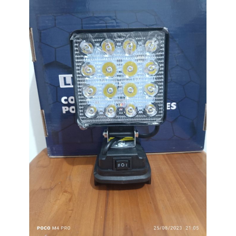 Jual Lampu LED Portable Lamp Baterai Cordless 21Volt | Shopee Indonesia