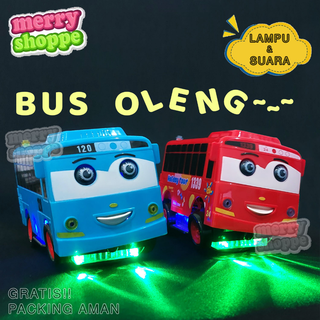 Jual Mainan Bis Oleng Bus Oleng Lucu Tayo ada Lampu dan Suara | Shopee Indonesia