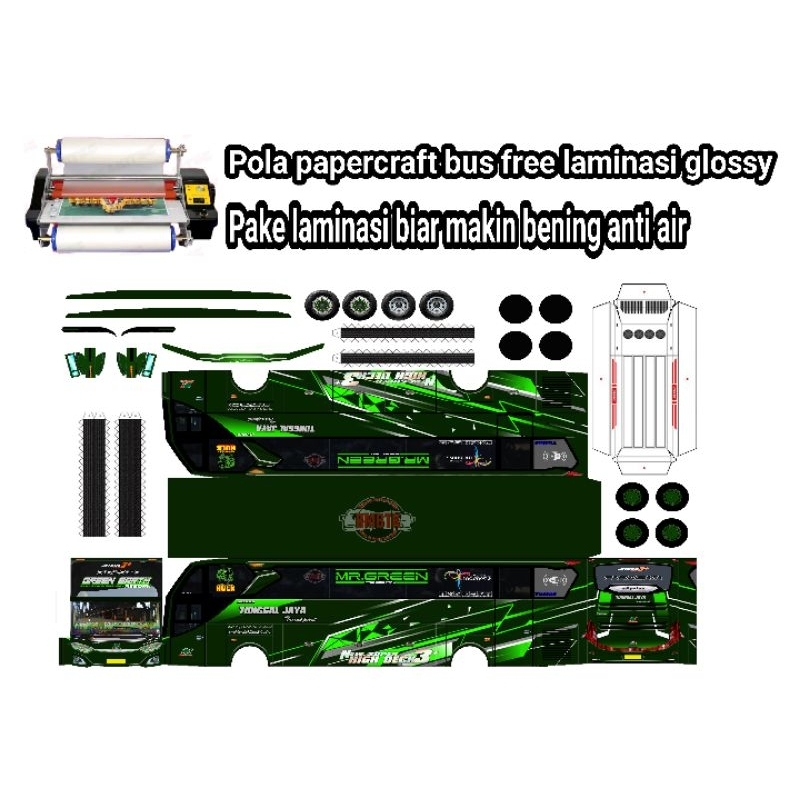 Jual pola paper bus miniatur,miniatur bus harga paling murah | Shopee ...