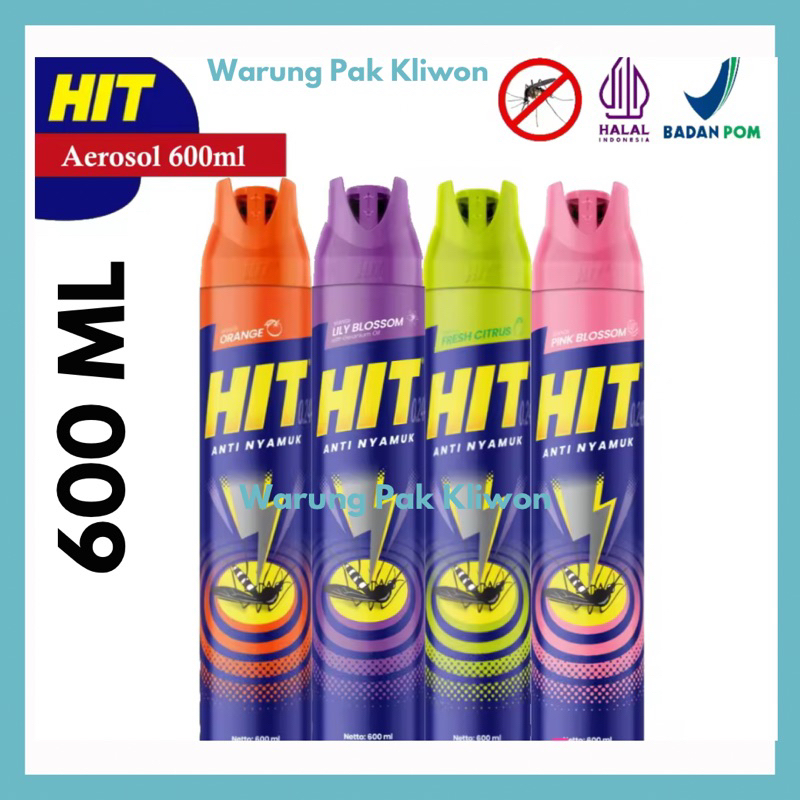 Jual HIT Aerosol 600ml / HIT Semprotan Nyamuk | Shopee Indonesia