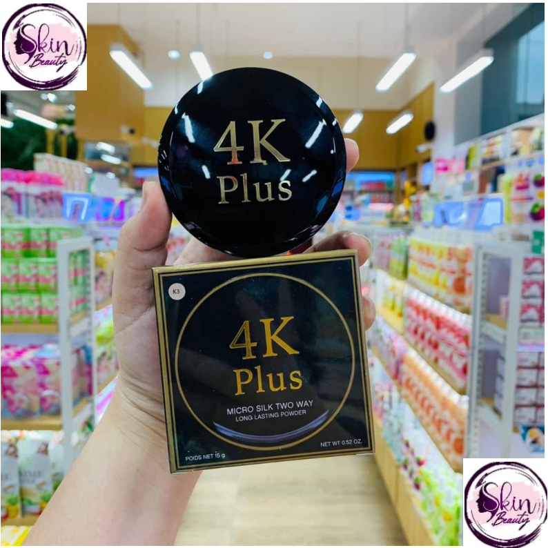 Jual 4K Plus Powder Micro Silk Two Way Long Lasting SPF 30 PS++ | Shopee Indonesia