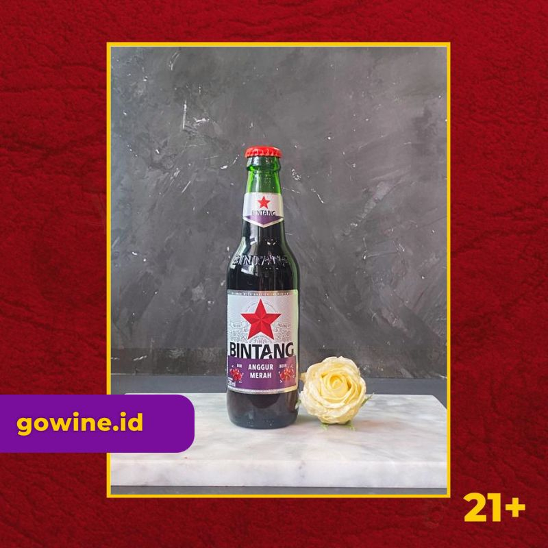 Jual Beer Bintang Anggur Merah Pint 330ml - Bir Bintang Amer Botol ...