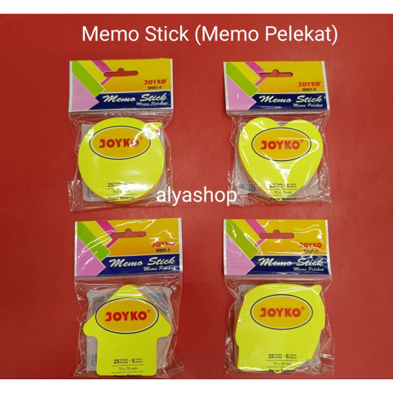 Jual Memo Stick - Memo Pelekat Joyko MMS-5 MMS-6 MMS-7 MMS-8 | Shopee ...