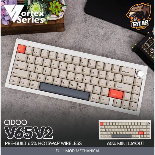 Jual Cidoo V65 V2 Pre-built 65% Hotswap Wireless Mechanical Gaming ...