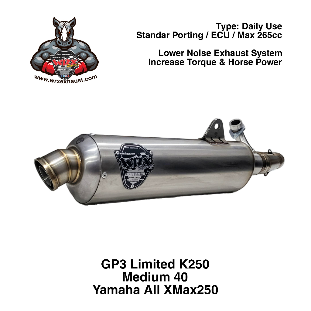 Jual Knalpot WRX GP3 Limited K250 XMax250 | Shopee Indonesia