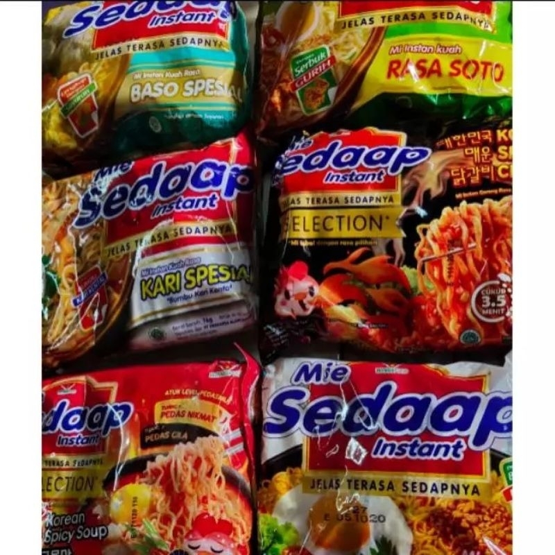 Jual MIE SEDAAP ISI 5 PCS DENGAN VARIAN RASA | Shopee Indonesia
