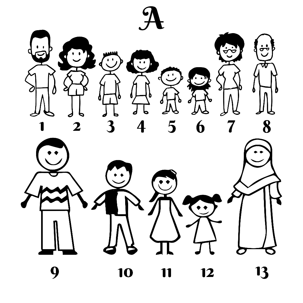 Jual cutting sticker keluarga mobil/cutting sticker/happy family ...