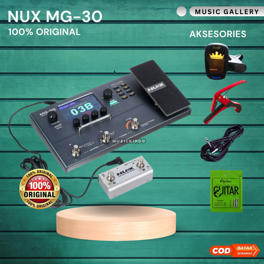 Jual Efek Gitar Guitar Nux MG-30, MG-300,MG-400 Original Modelling ...