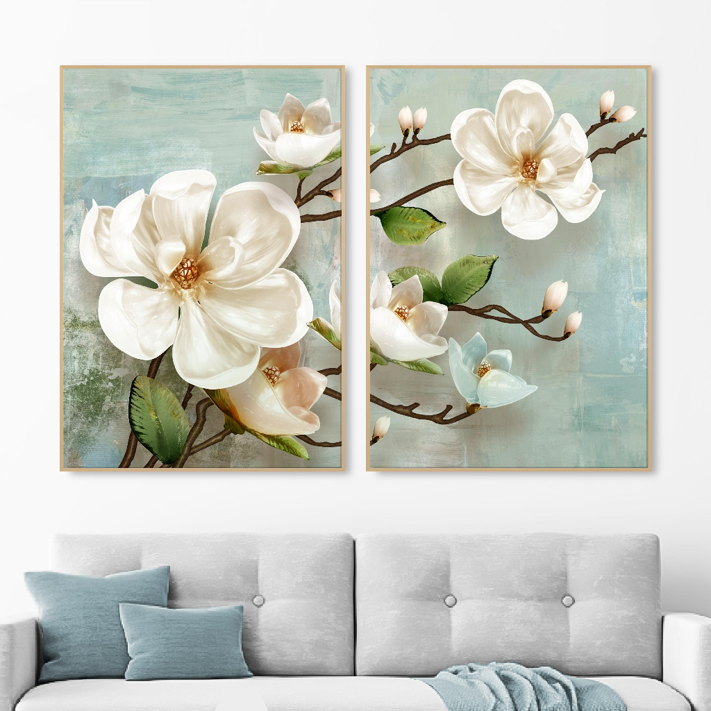 Jual Hiasan Dinding Ruang Tamu Minimalis 80x57cm & 40x57cm INCLUDE ...