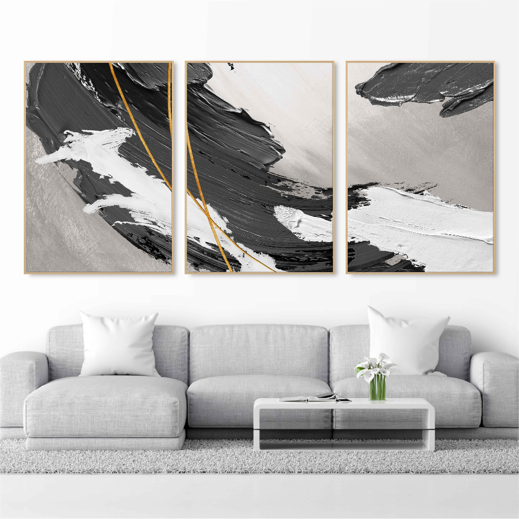 Jual Hiasan Dinding Canvas Ruang Tamu Minimalis 80x57cm & 40x57cm ...