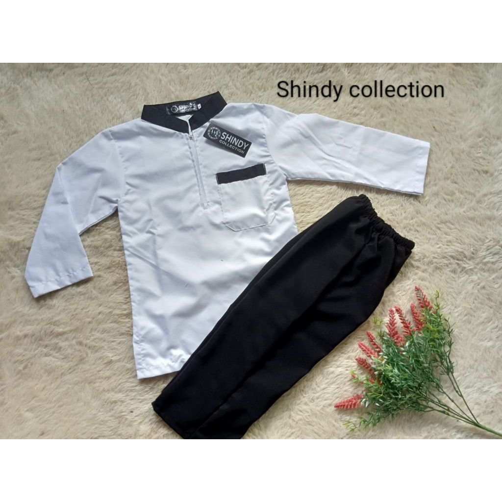 Jual SETELAN HITAM PUTIH KOKO ANAK LAKI LAKI SD/TK/TPA | Shopee Indonesia