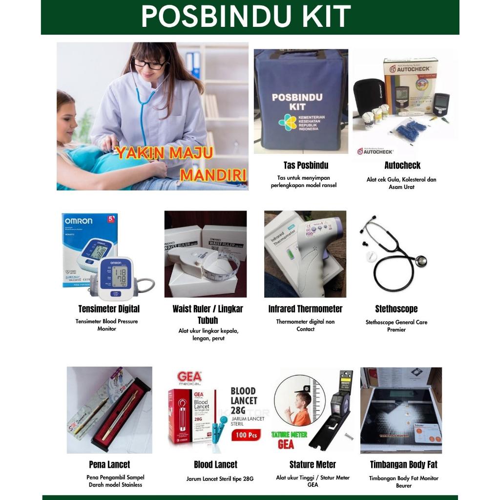 Jual Posbindu Kit PTM set Tipe A Standar | Shopee Indonesia