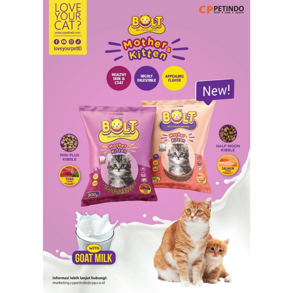 Jual BOLT KITTEN REPACK 500GR | Shopee Indonesia