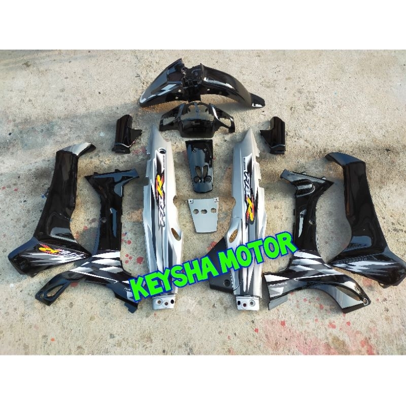 Jual COVER BODY HALUS YAMAHA FIZ FIZR MILENIUM HITAM SILVER | Shopee ...