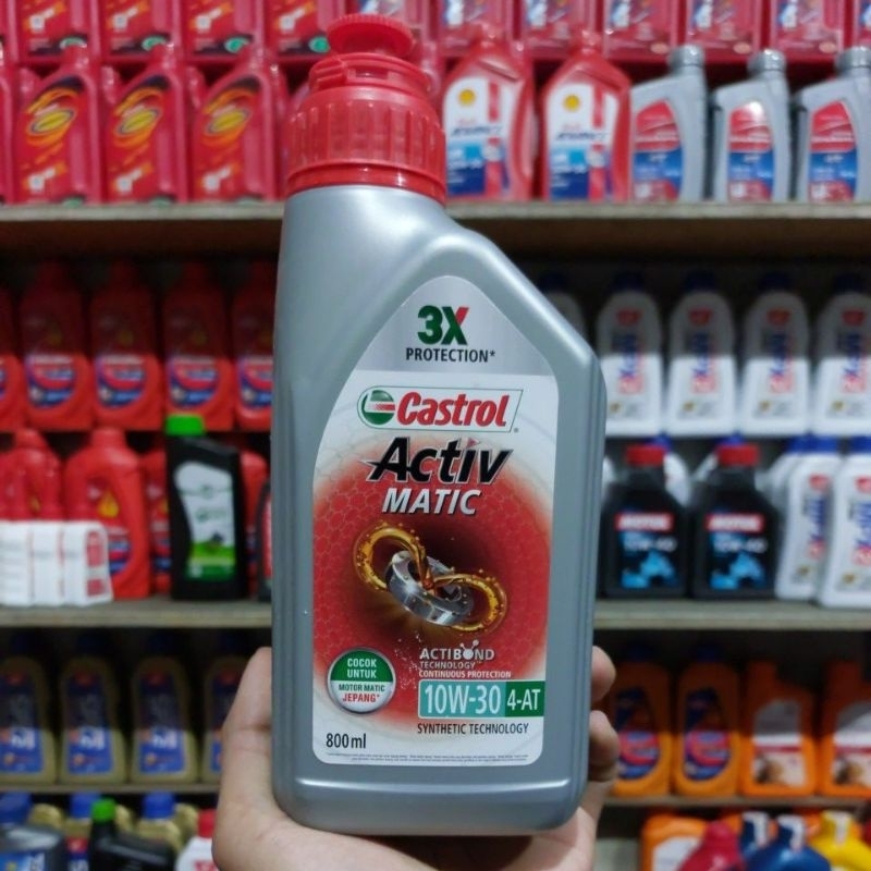 Jual CASTROL ACTIV MATIC 4T 10W-30 (800ml) | Shopee Indonesia