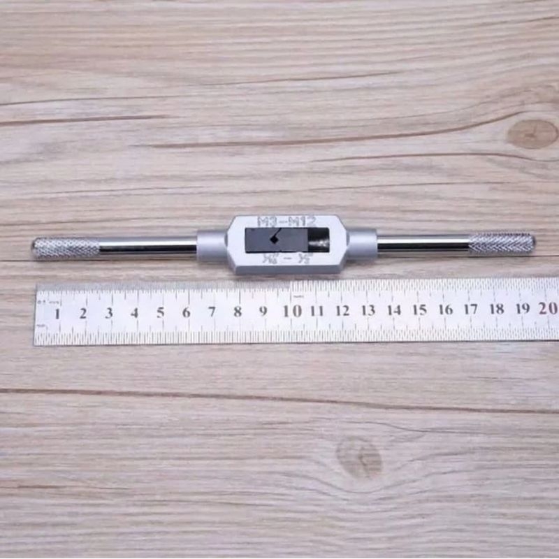 Jual hand tap set M3 - M12 alat pembuat ulir drat tapping set lengkap ...
