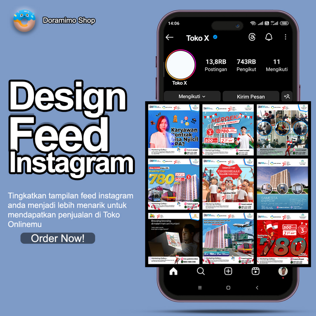 Jual Jasa Desain Iklan Produk Usaha Feed IG | Shopee Indonesia