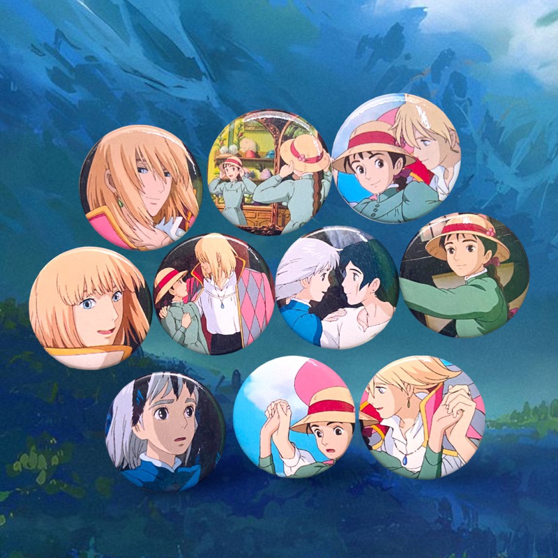 Jual Pin button studio ghibli howl, arriety, anime, eremika, luffy gear ... Jual Pin button studio ghibli howl, arriety, anime, eremika, luffy gear ...