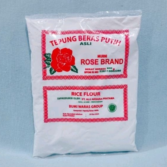Jual Tepung Beras Putih Rose Brand (200 gr) | Shopee Indonesia