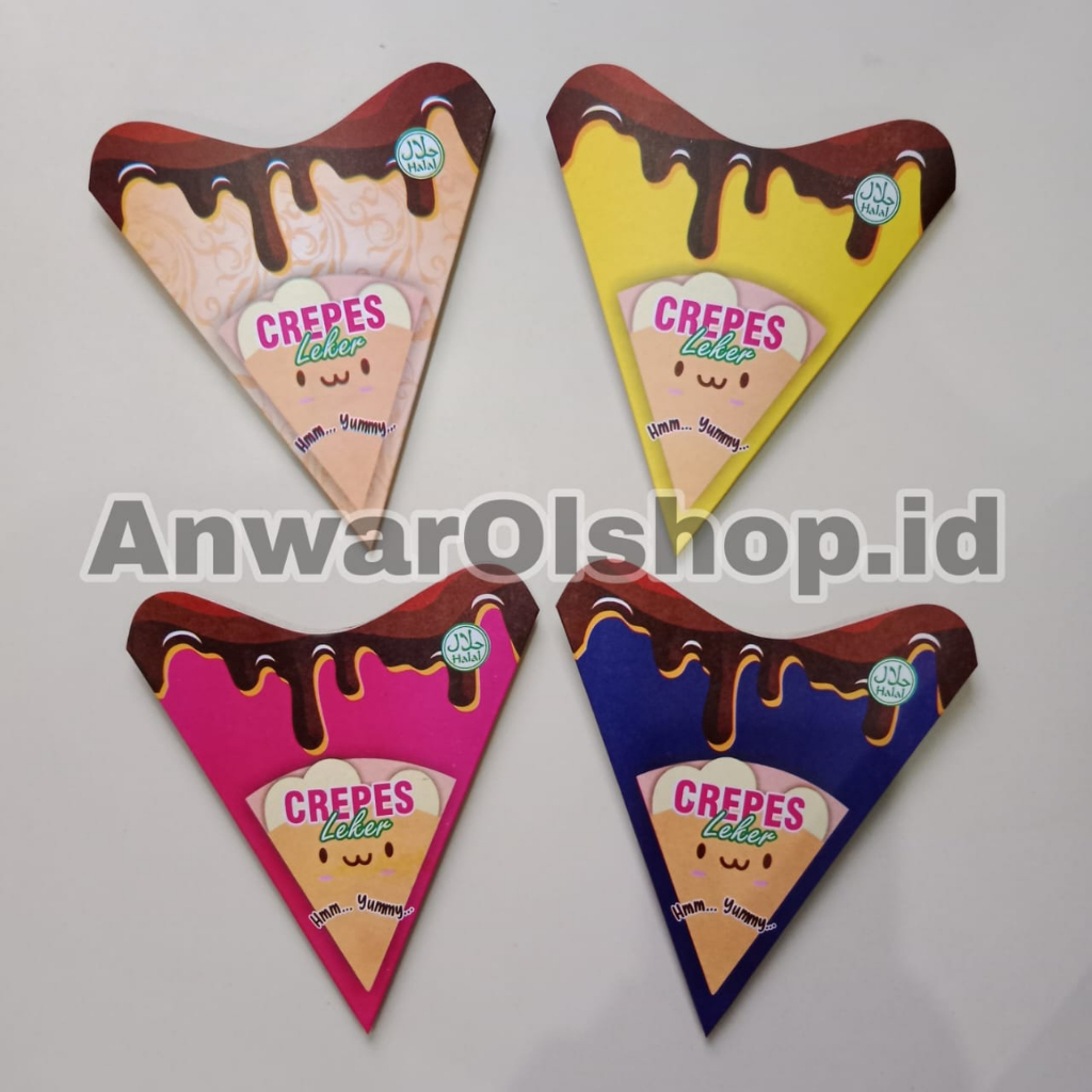 Jual Bungkus Crepes Ukuran 18 x 15 cm 1 pack 4 Gambar Isi 100 Pcs ...
